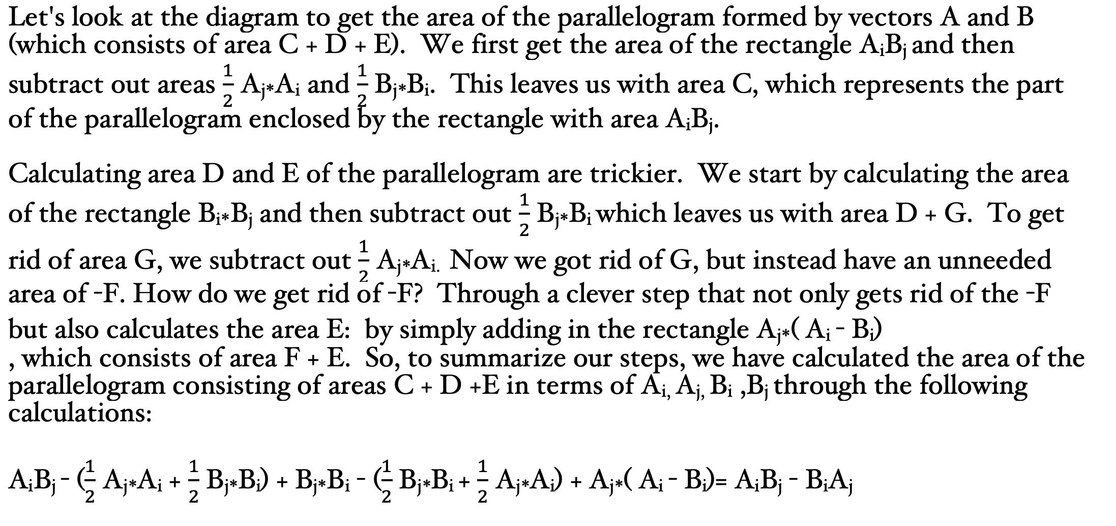 Geometrical Proof of the Cross Product – Mathintuitions